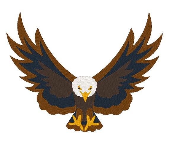 Eagle Machine Embroidery Design Filled stitch by EmbroidDesigns