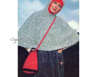 Vintage Bed Cape and Bed Jacket knitting patterns in PDF