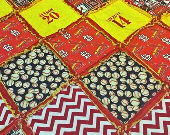 Baseball rag quilt | Etsy