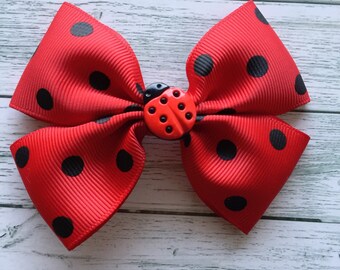 Items similar to Classic Ladybug Hair Clip on Etsy