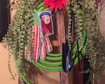 Garden hose wreath | Etsy