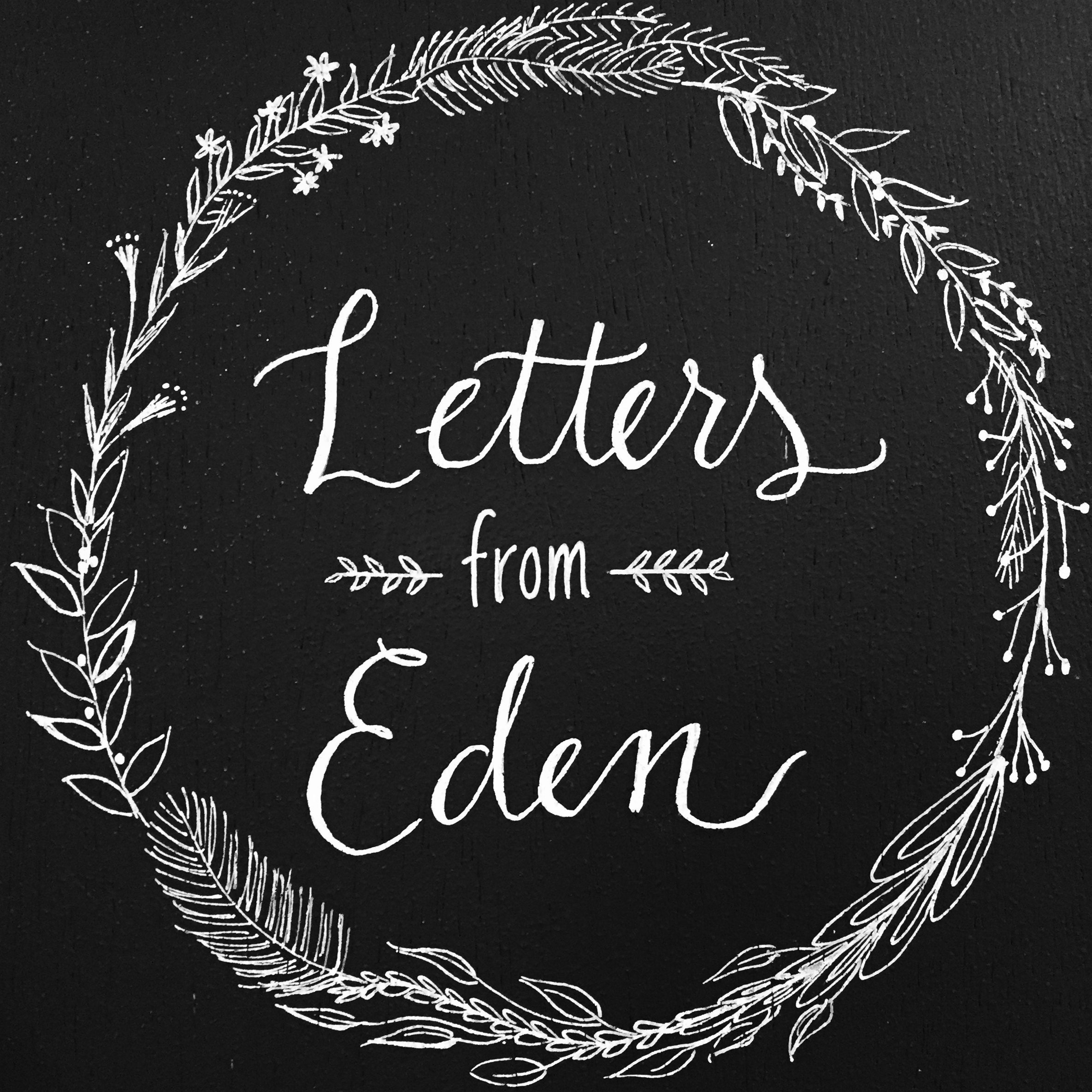 Hand lettered wood signs unique and custom by LettersFromEden