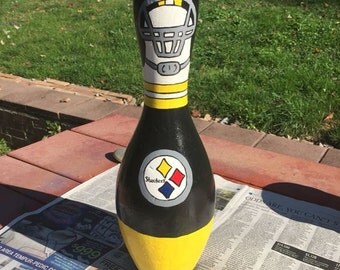 Unique painted bowling pin related items | Etsy