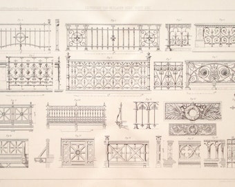Wrought iron railing | Etsy