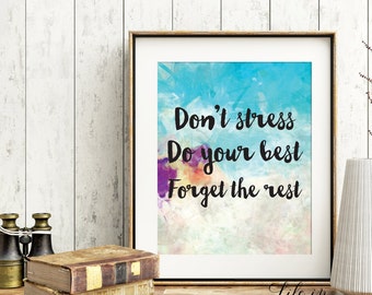 Stress quotes | Etsy