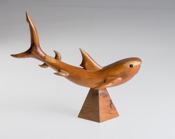 Poisson bois sculpté | Etsy