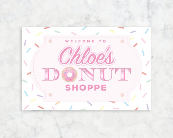 Donut Birthday Party Printable Welcome Sign / by littlemagicprints