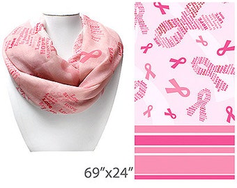 Breast cancer scarf | Etsy