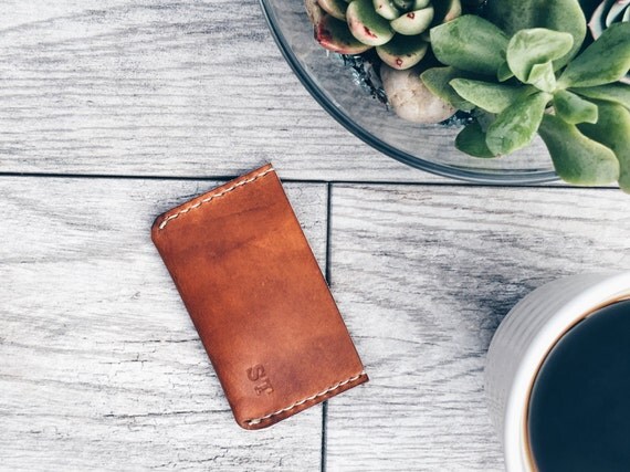 Minimal wallet Thin card holder Thin Card Wallet by RecnepsDesign