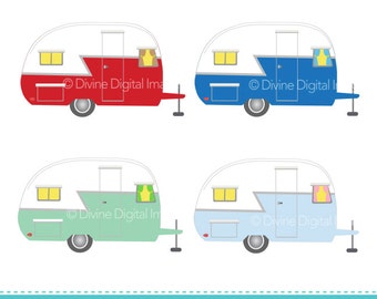 Camper clipart | Etsy