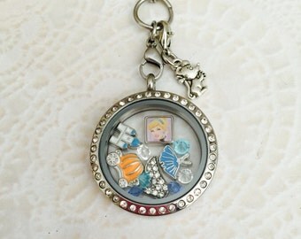 Disney cruise inspired memory locket stainless steel