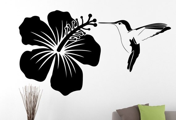 Hummingbird Wall Decal Bird Stickers Animal Decals Wall Vinyl