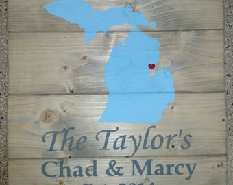 Unique michigan sign related items | Etsy