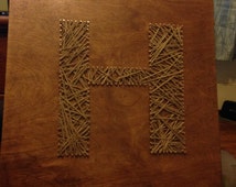 Unique string art letters related items | Etsy