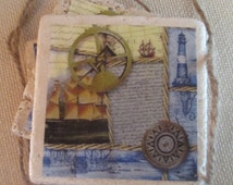 Unique beach coasters related items | Etsy