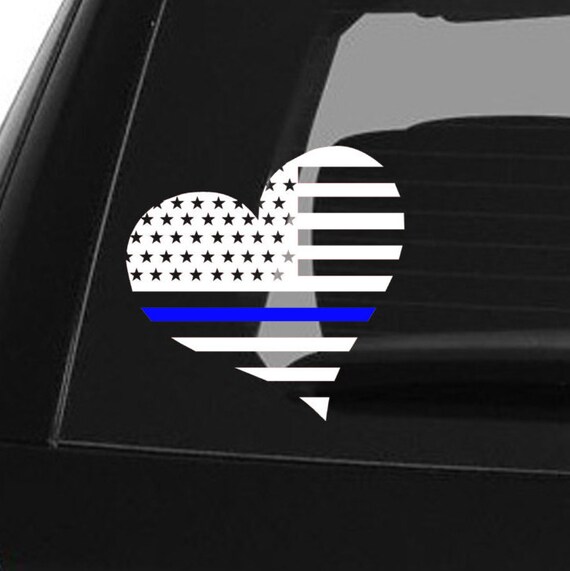 Thin Blue Line Decal Police Decal Blue Lives Matter Law