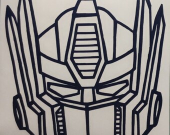 Optimus prime decal | Etsy