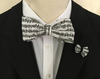 Music note bow tie | Etsy
