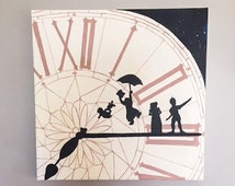 Unique peter pan clock related items | Etsy