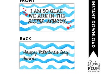Items similar to So Glad We Swim in the Same School! Bag Topper ~ 4x4 ...