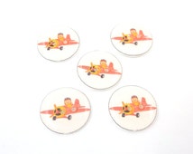 Popular items for airplane buttons on Etsy