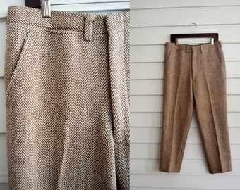 Brown herringbone | Etsy