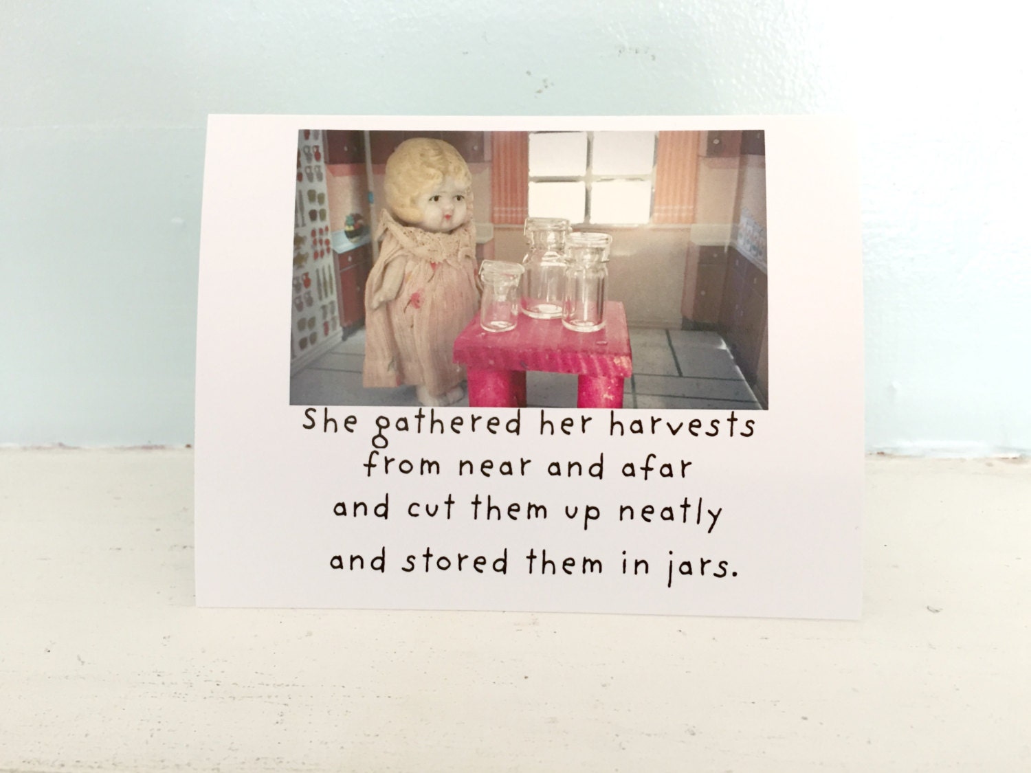 Funny Canning Card Gathered Her Harvests Adventures Claudia