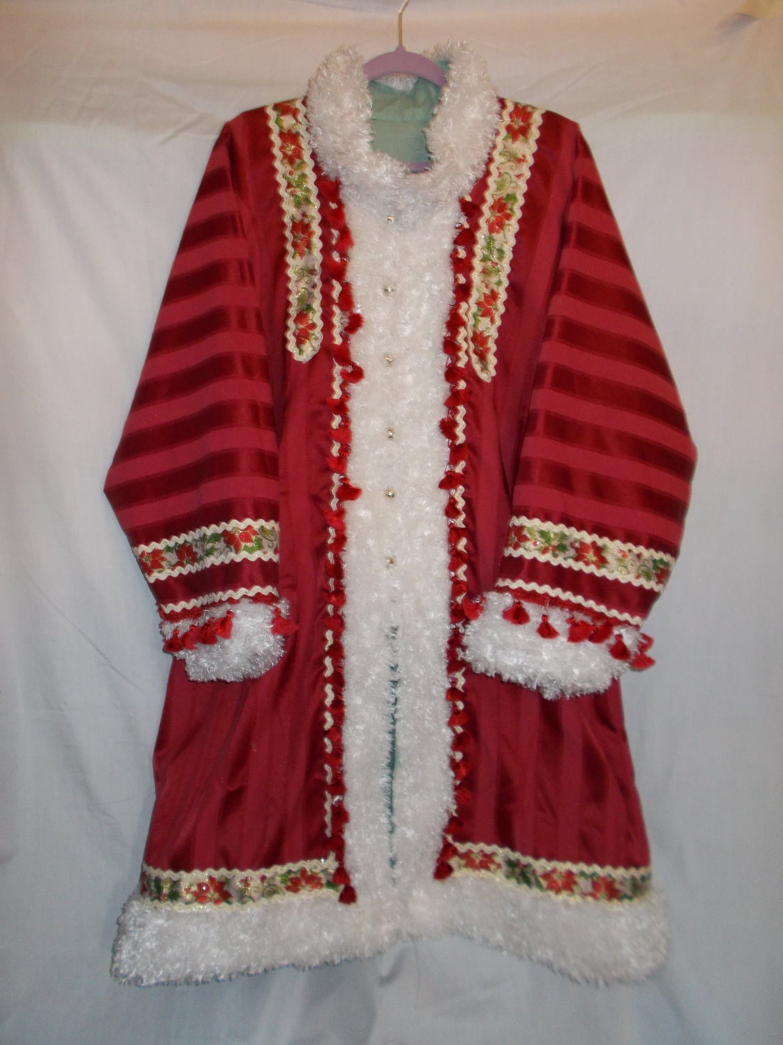 Santa Claus Coat St. Nikolas Style Old Fashioned Christmas