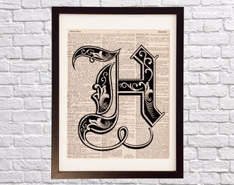Dictionary font | Etsy