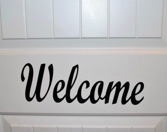 Cursive welcome | Etsy