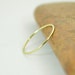 Solid 14K Green Gold Ring Super Thin Stacking Round Minimal