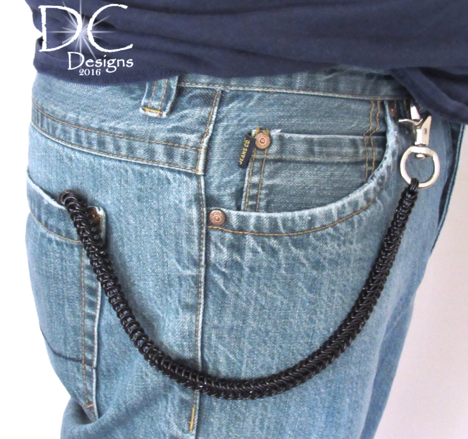 Wallet Chain Black Wallet Chain Chainmaille Wallet Chain