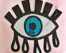 Unique embroidered eyes related items | Etsy