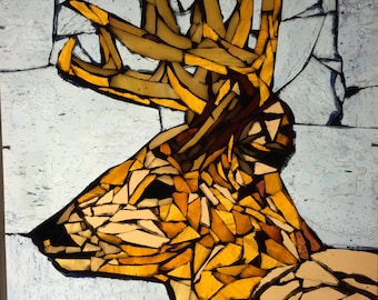 Stained glass deer | Etsy