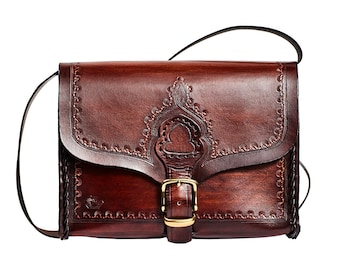 Leather sack bag | Etsy