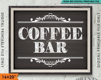 Coffee Station Sign Coffee Bar Drink Station Printable