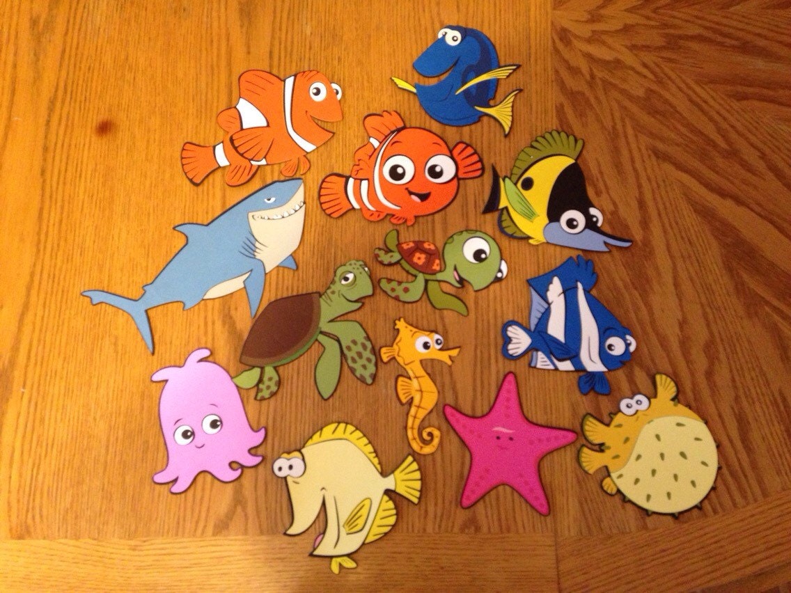 Finding Nemo Character die cuts Set of 13