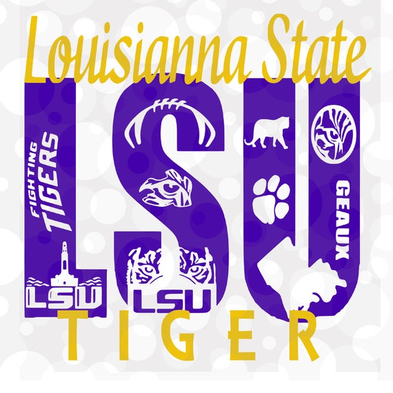 Lsutigers svg tigers design tigers lousianna LSU LSU by Dxfstore