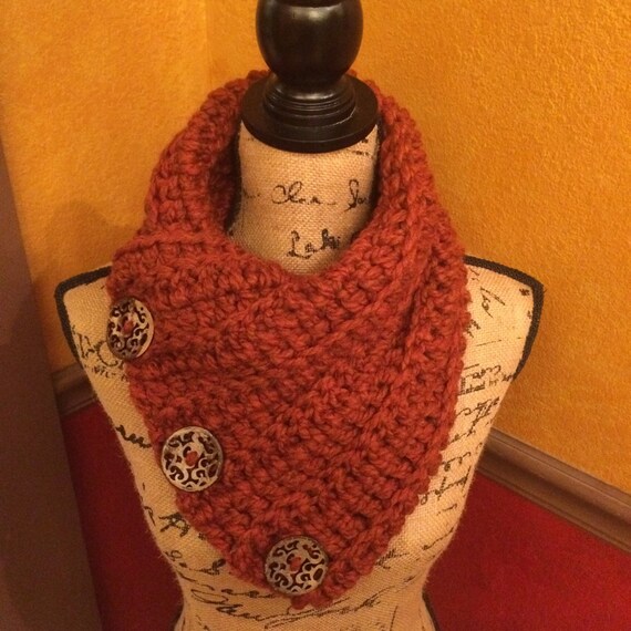 Items similar to Boston Harbor Scarf- rust on Etsy