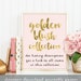hello gorgeous poster / wall art print DIY / GOLDEN BLUSH