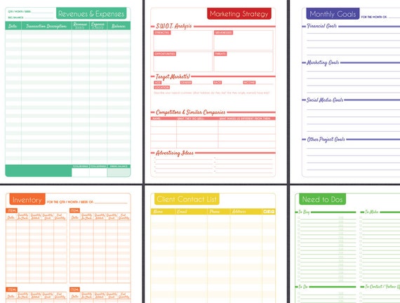 Small Business Organizer & Planner Sheet Schedule C Expenses