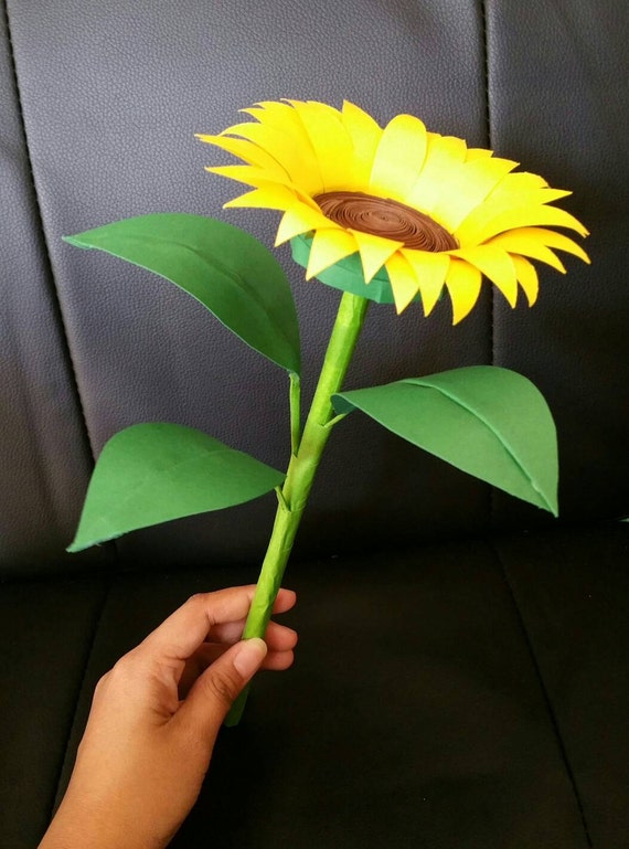 Paper Sunflower / Flowers / Sunflower / by BeigePaperCrafts