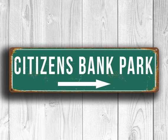 CITIZENS BANK PARK Sign Vintage style Citizens Bank Park