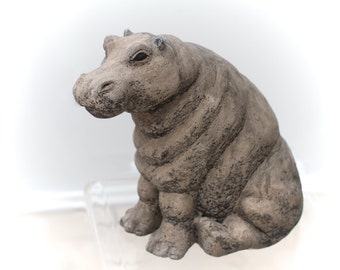 Hippo sculpture | Etsy