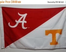 CLEARANCE SALE House Divided Alabama Tennessee Man Cave Flag or Banner ...