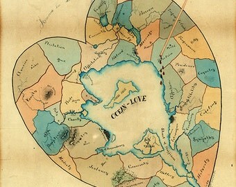 World map of 1684 by J. Blaeu. Restoration by RetroPrintmaker