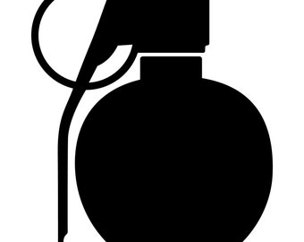 Grenade decal | Etsy