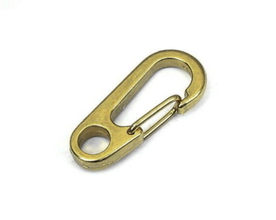Standard Small Spring Clip Brass Plated Key Chain Joint Made