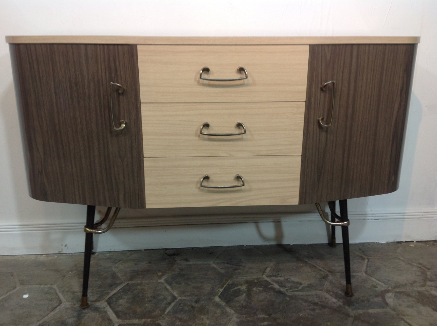 Funky Atomic Retro 1960s Formica Sideboard, Credenza, Mid Century ...