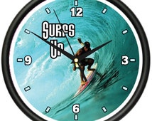 Unique surf clock related items | Etsy